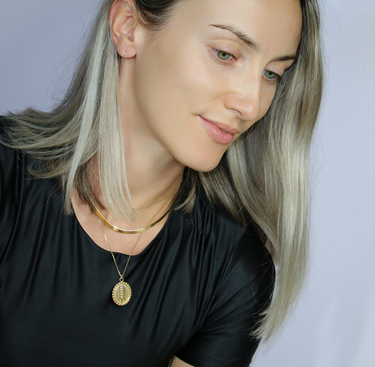 Wheat disc necklace | Taras Lesya